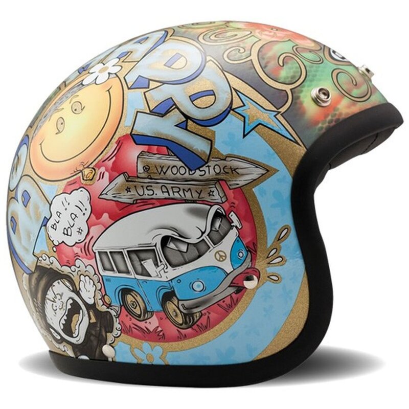 DMD Vintage Woodstock Jethelm blau gelb rot bestellen