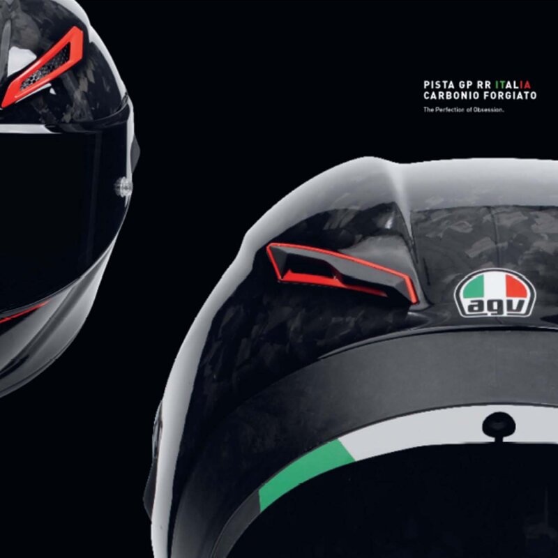 AGV Pista GP RR Italia Carbonio Forgiato grau rot grün